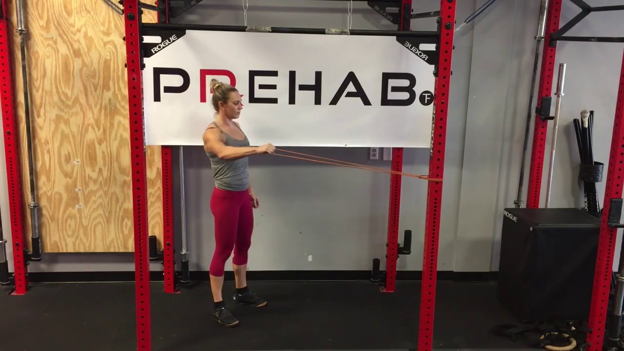 Banded Row + 90-90 External Rotation - YouTube