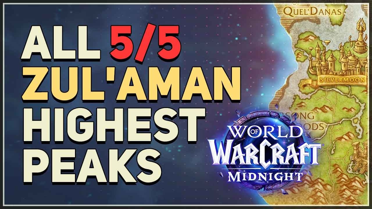 All Zul'Aman Highest Peaks Locations WoW - YouTube