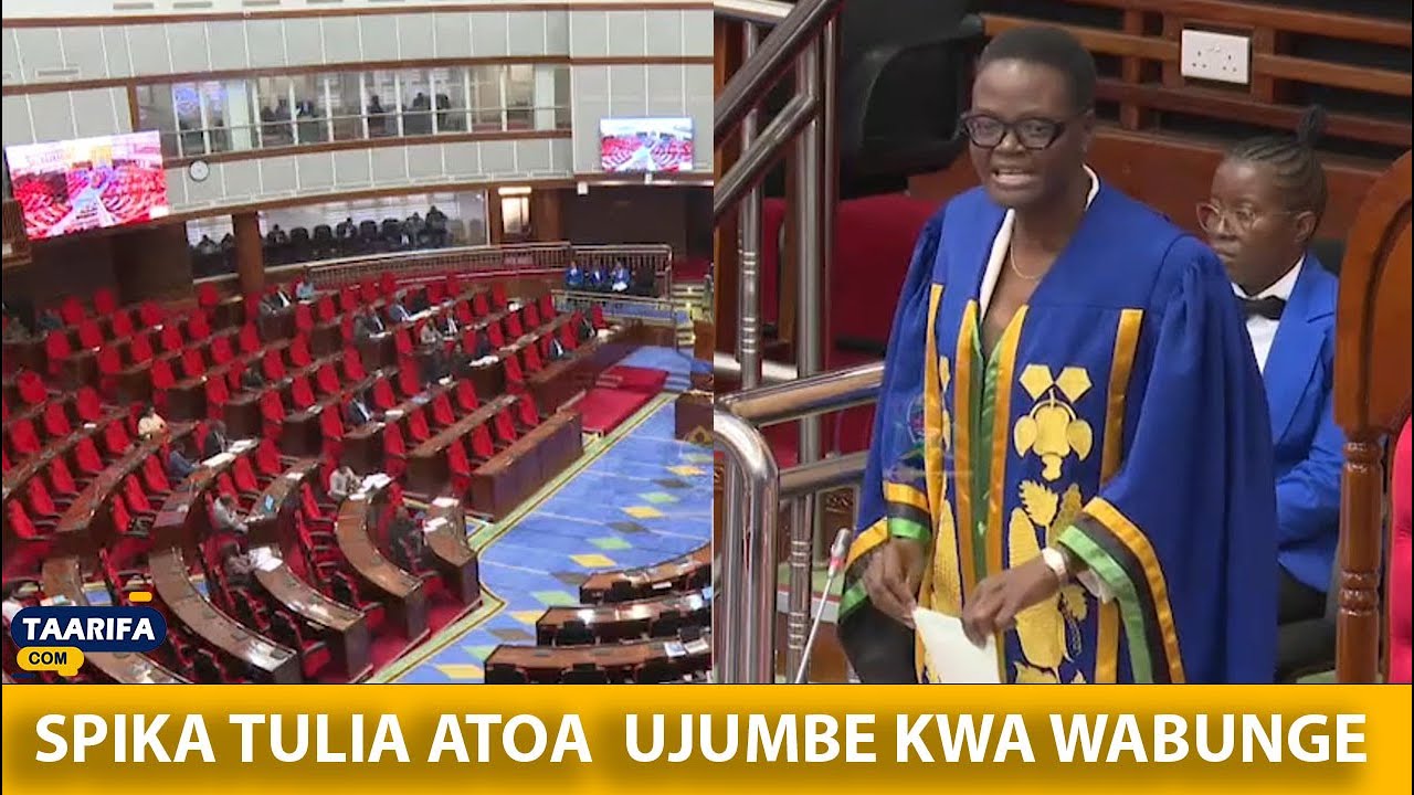 SPIKA TULIA ATOA UJUMBE KWA WABUNGE - YouTube