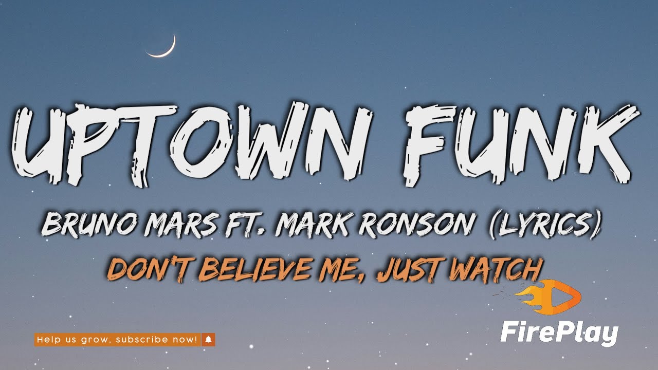 Mark Ronson - Uptown Funk (Lyrics) ft. Bruno Mars - YouTube