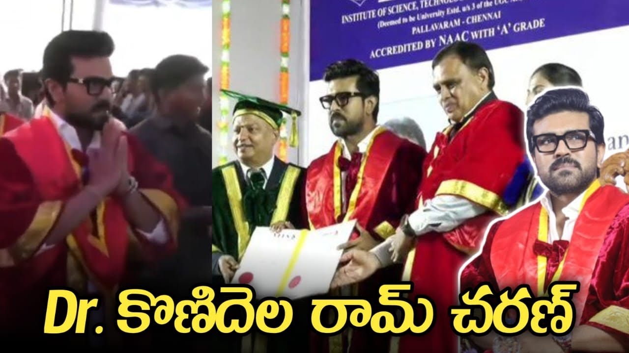 Ram Charan Receives Honourable Doctorate Exclusive Video #GlobalStar Dr ...