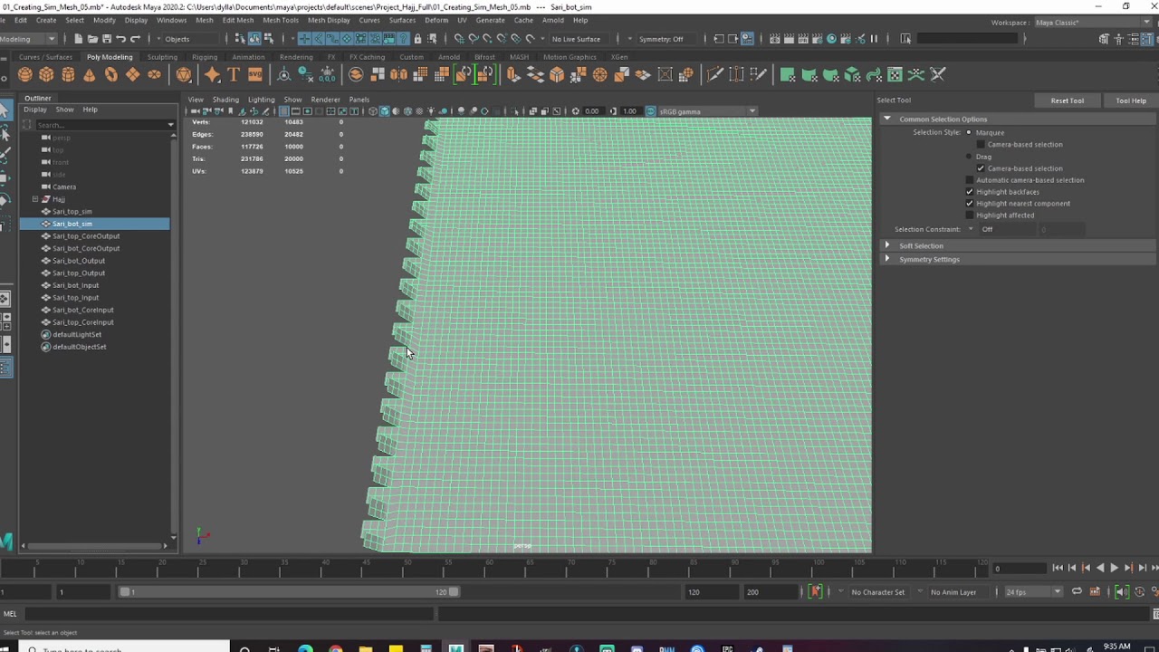Project Hajj: 04 Result of Flatten Mesh - YouTube