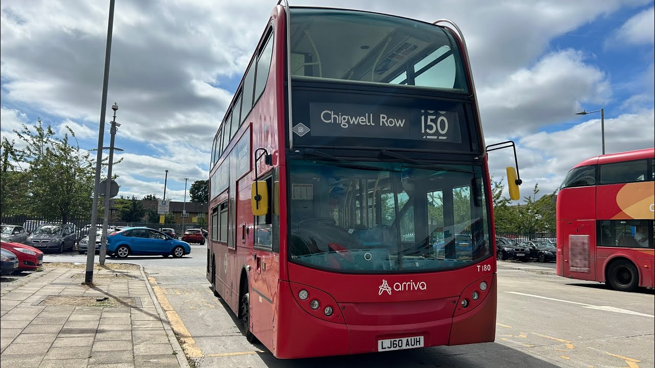 FULL ROUTE VISUAL|Arriva London Bus Route 150|Becontree Heath-Chigwell ...