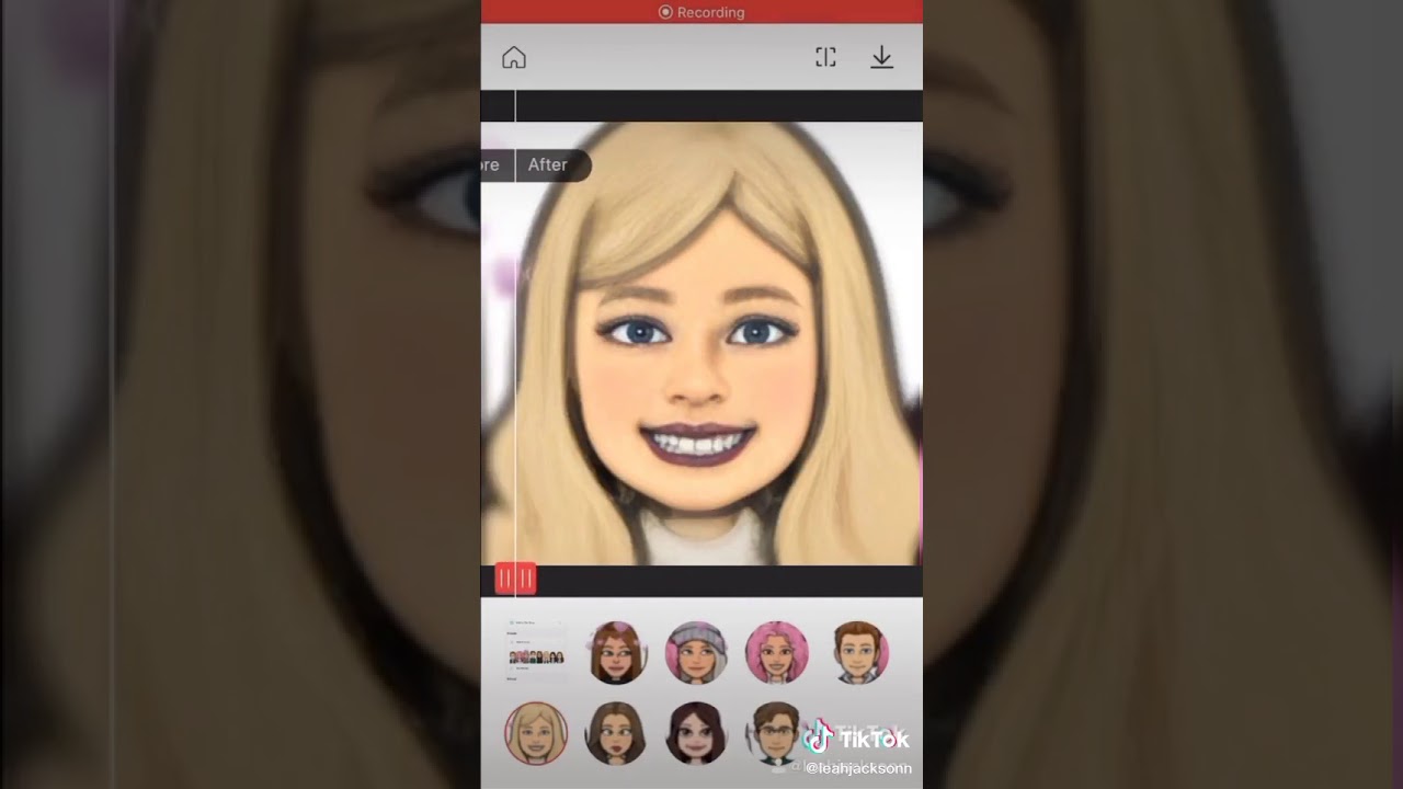 Weird bitmoji face thing - YouTube