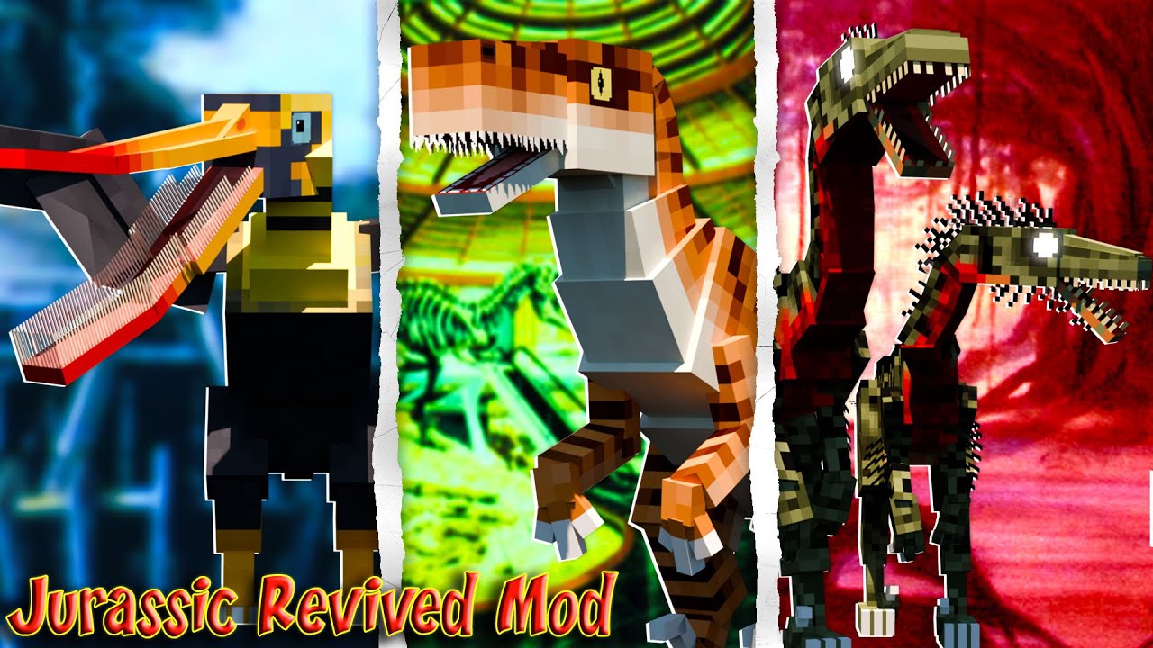 Jurassic Revived Mod JAVA 1.21.1 1.20.1 Minecraft Dinosaurs Ep790 - YouTube