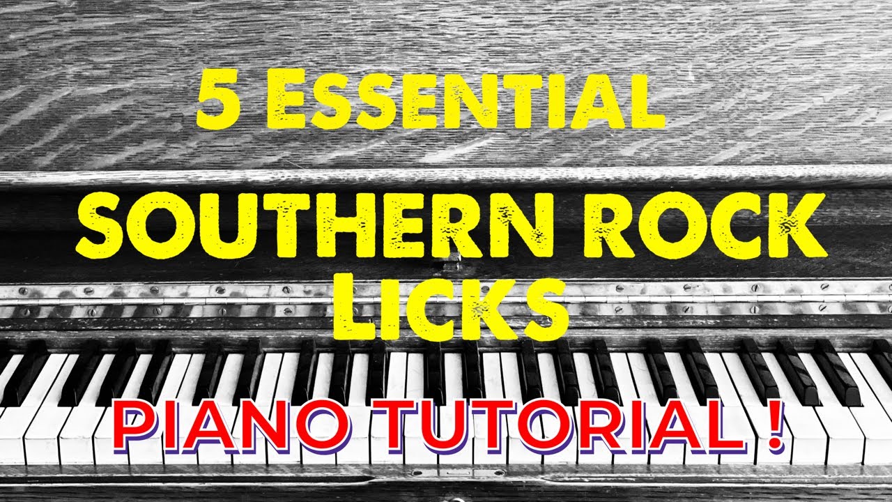 5 Essential Southern Rock Licks Piano Tutorial - YouTube
