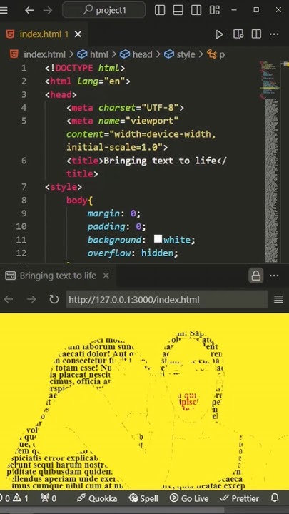 Bringing Text to life|HTML|CSS - YouTube