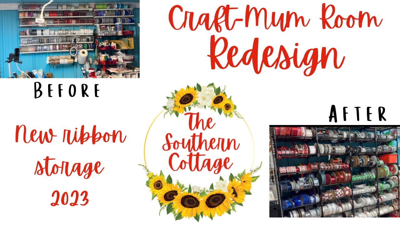 Craft-Mum room redesign tour 2023! New ribbon storage! #homecoming2023 ...