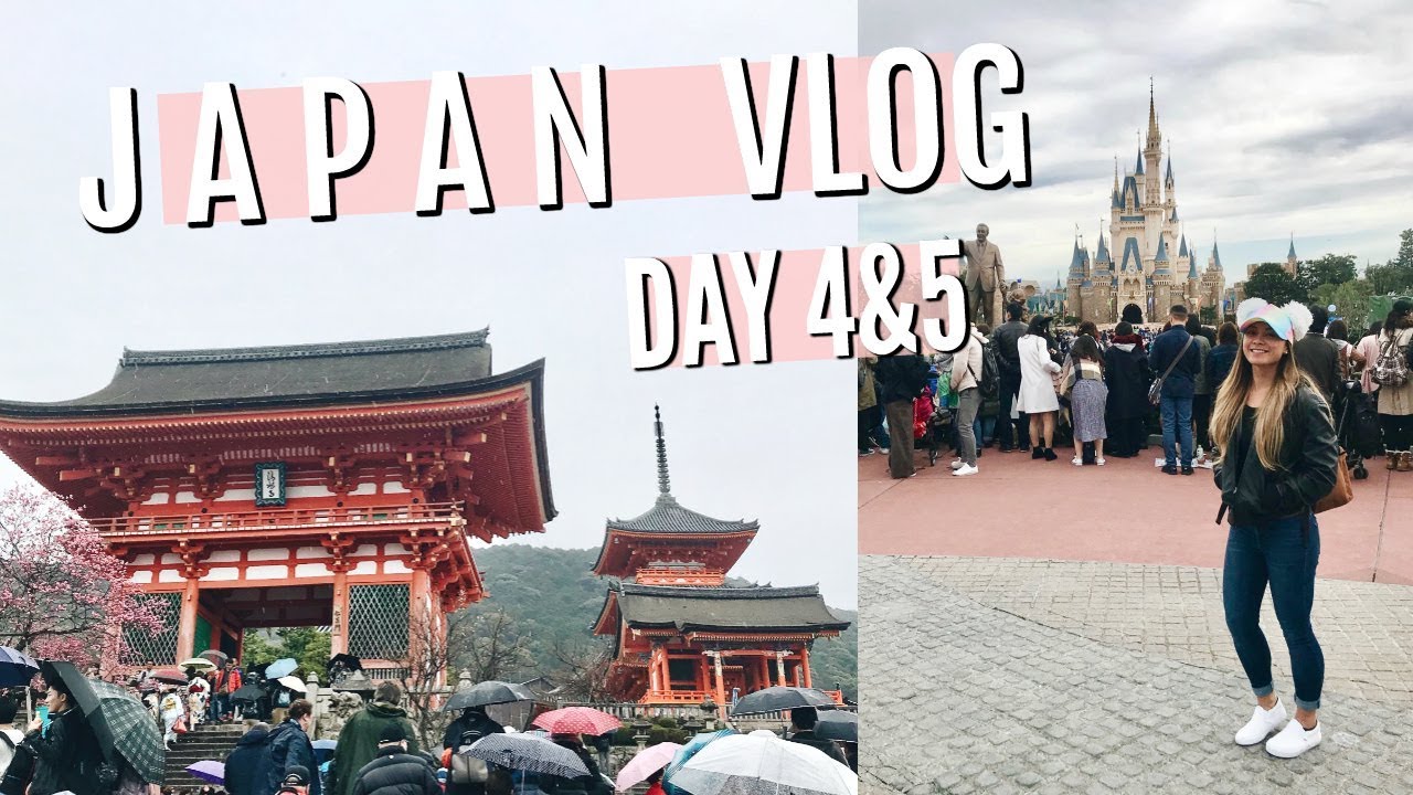 JAPAN VLOG - DAY 4 & 5 // TOKYO DISNEY, BULLET TRAIN, & KYOTO - YouTube