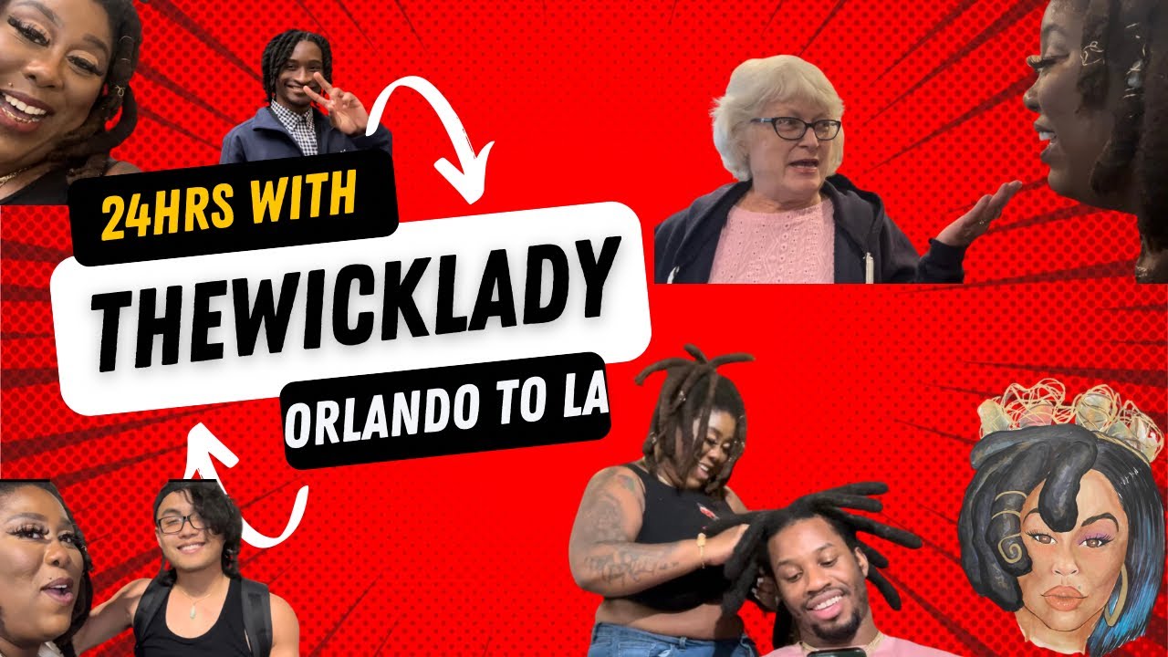 24hrs with the wick lady from Florida to California - YouTube