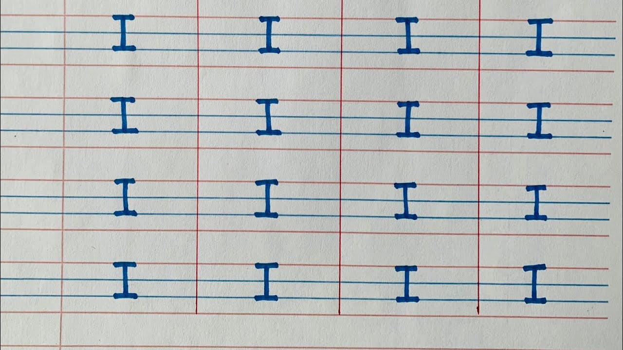 Say and write I|Hand writing Practice|Alphabets writing for kids ...