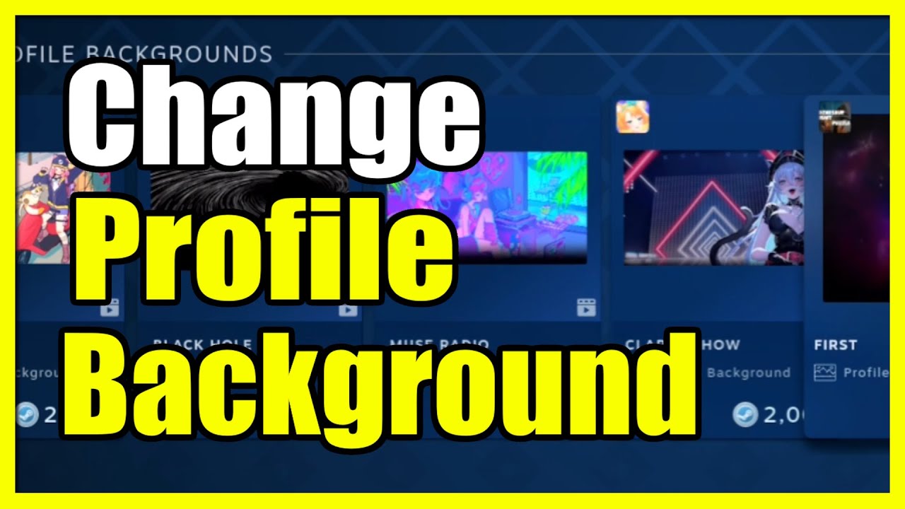How to Change your Profile Background on Steam Deck (Spend Points ...