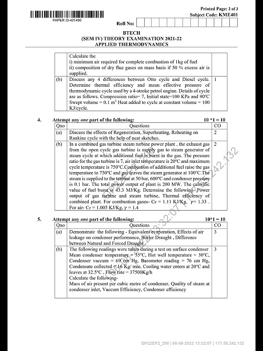 APPLIED THERMODYNAMICS KME-401 |AKTU BTECH 4th SEM.| - YouTube