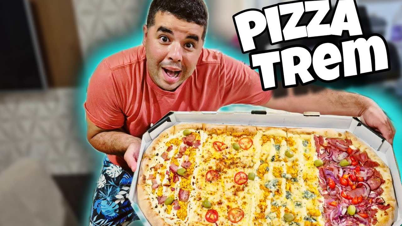 COMEMOS A MELHOR PIZZA TREM - YouTube