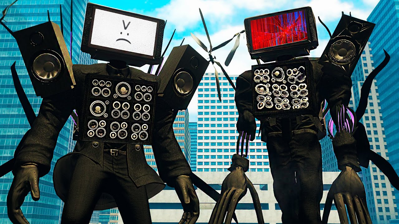 Garrys Mod Battle: Evolution of Corrupted Titan TV Man Boss vs Skibidi ...