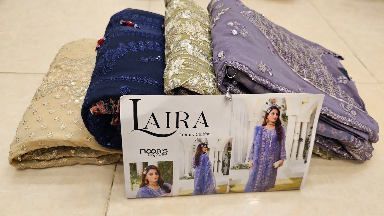LAIRA branded original Pakistani bridal dress... - YouTube
