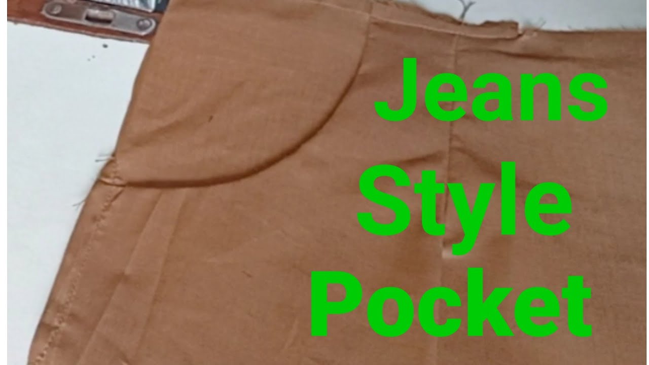 Jeans Style Pant Pocket Cutting and Stitching . - YouTube