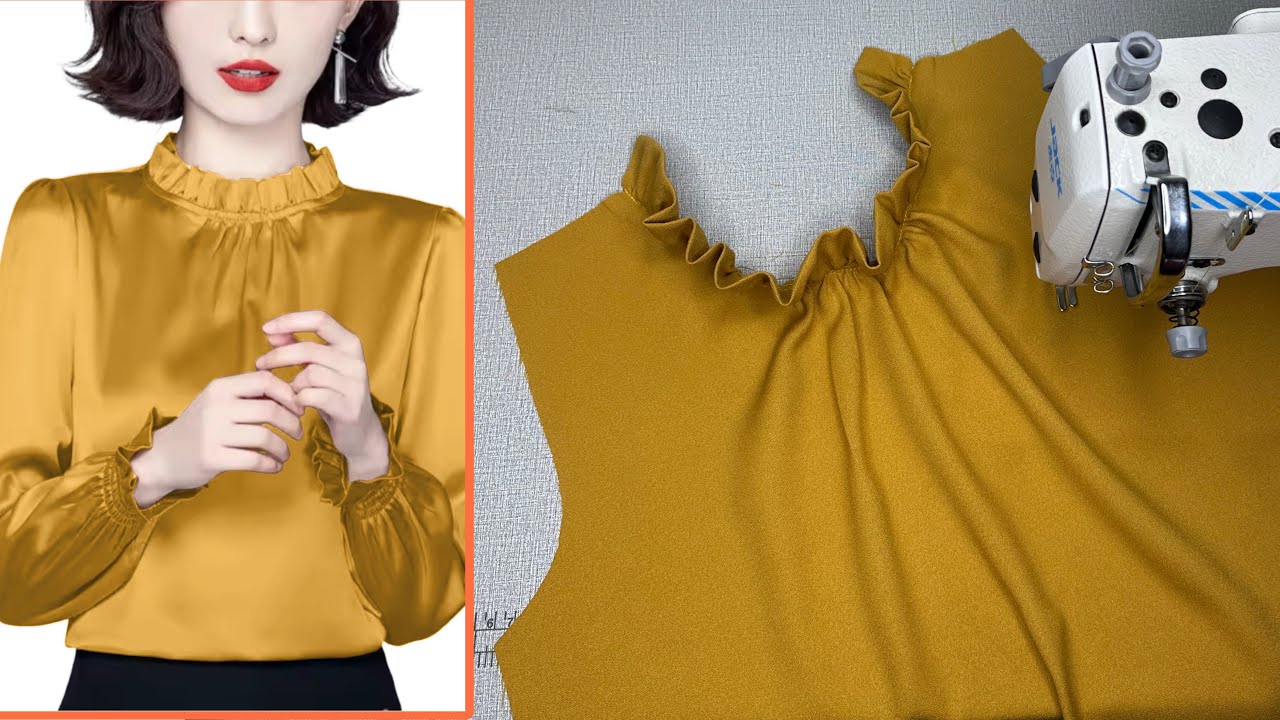 Beautiful Double Ruffle Stitching Technique | Sewing Tips and Tutorials ...