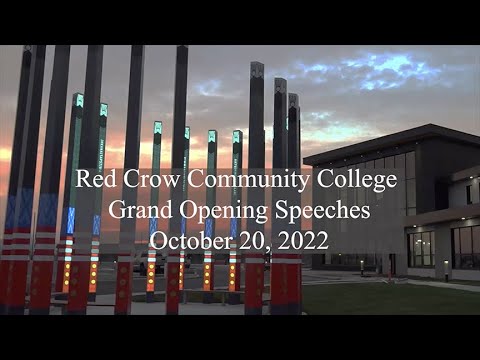Red Crow Community College Grand Opening October 20, 2022 - YouTube