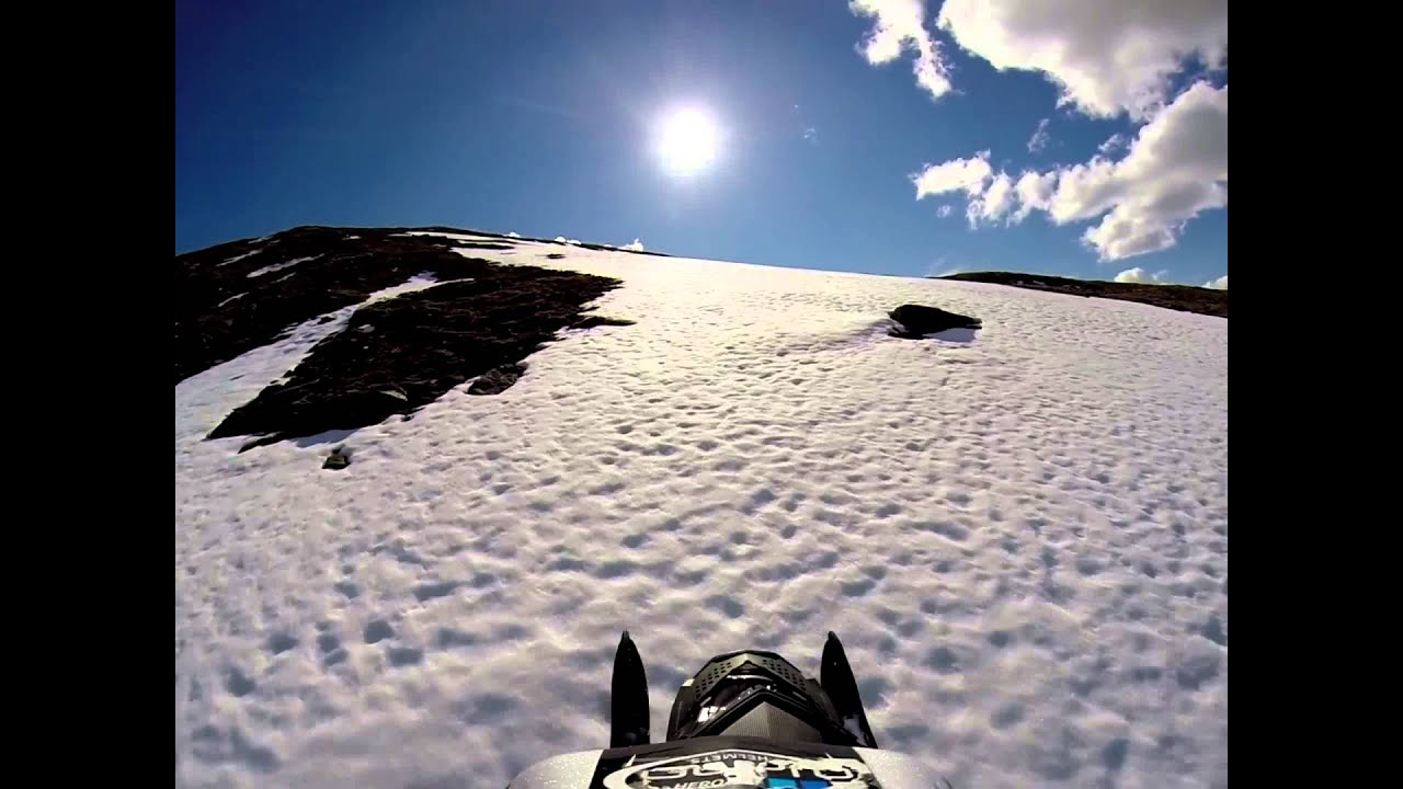Summer snowmobiling in Norway - YouTube