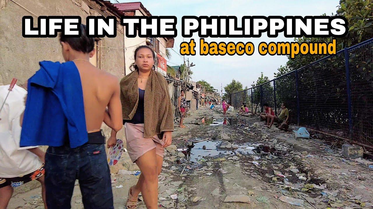 Life in the slum|BASECO compound|MANILA PHILIPPINES [4k] walk tour ...