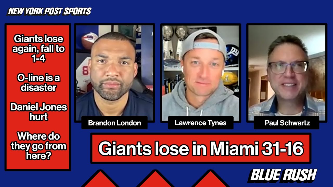 Daniel Jones Injured as Giants Fall to 1-4 | Ep. 156 | Blue Rush ...