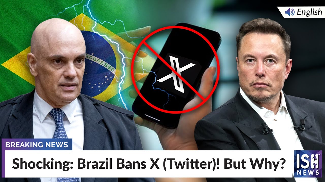 Shocking: Brazil Bans X (Twitter)! But Why? | ISH News - YouTube