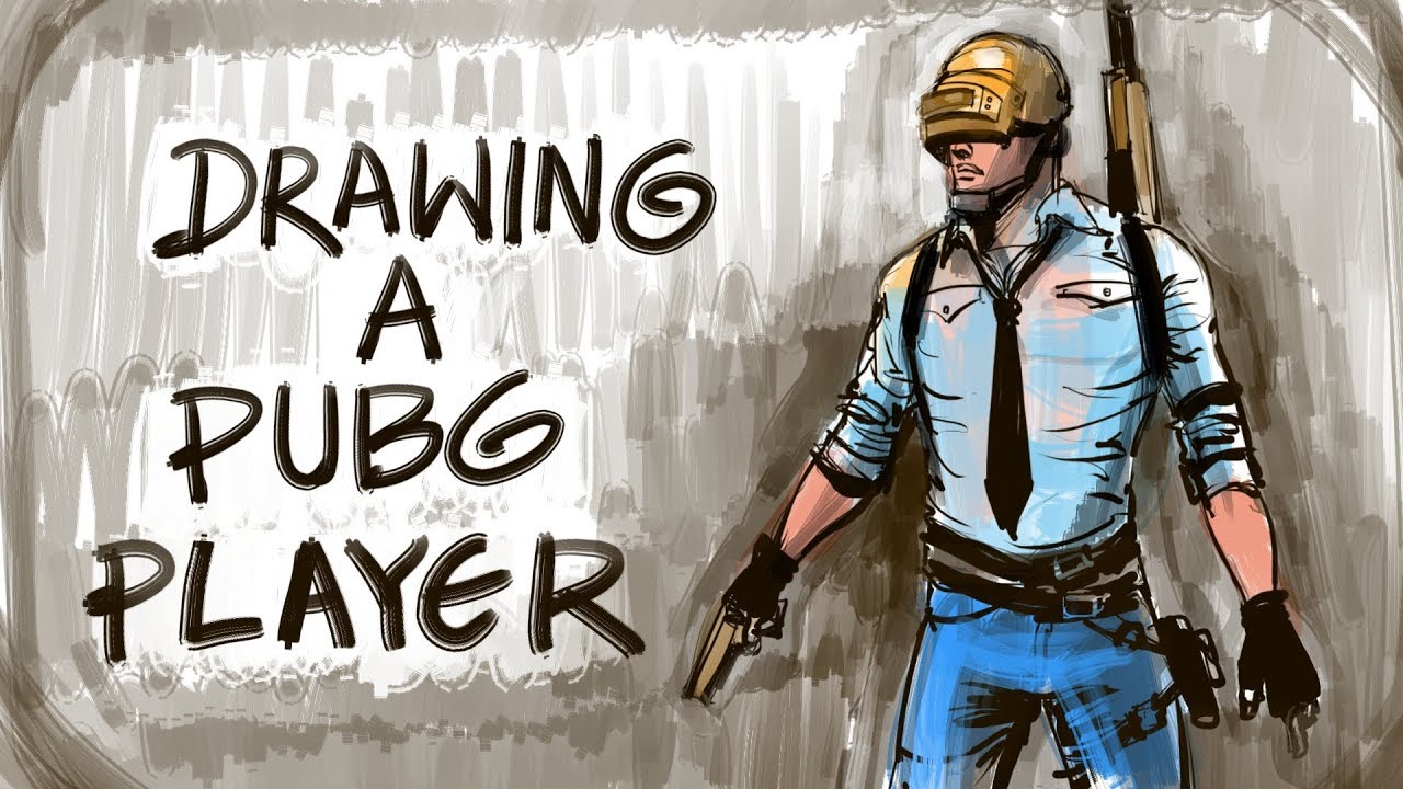 Drawing A Quick Sketch of PUBG Character/Player in Krita |how to draw a ...