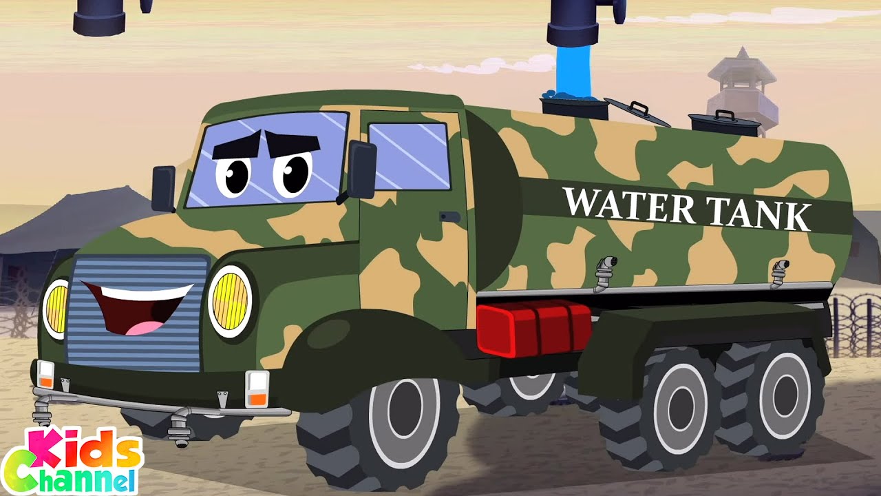 Water Truck, Water Tank, Car Cartoon Videos for Toddlers by Kids ...