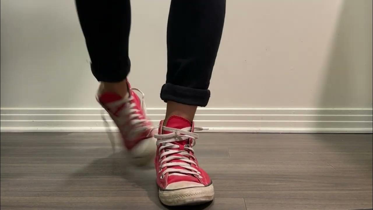 Red Converse High Top Loose Shoeplay Youtube