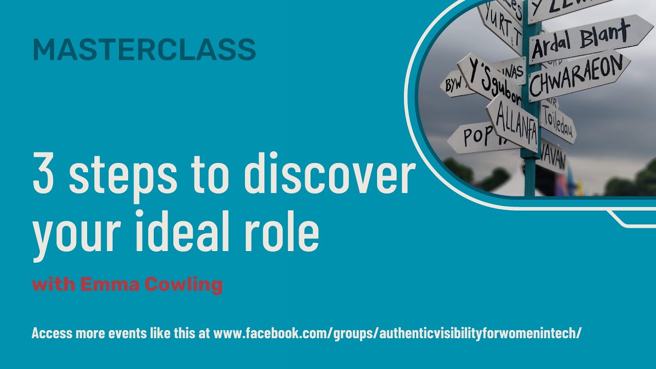 3 Steps To Discover Your Ideal Role Masterclass : pandoratopのblog