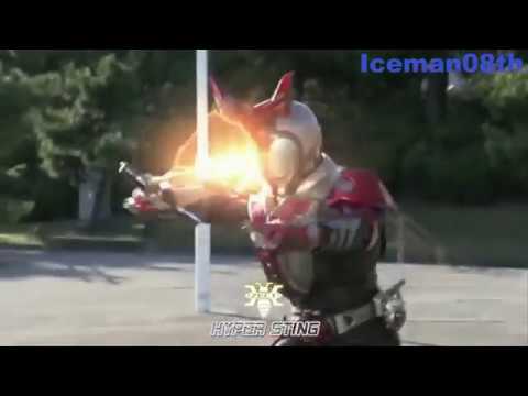 Kamen rider kabuto hyper form finish - the bee power - YouTube