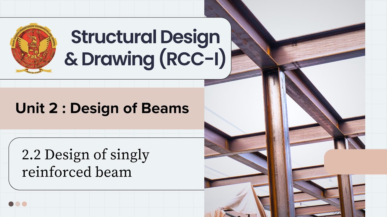 2.2 Design of Singly Reinforced Beam | CS601 | - YouTube