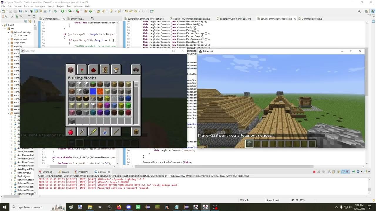 /tpa command in Better Than Wolves - YouTube