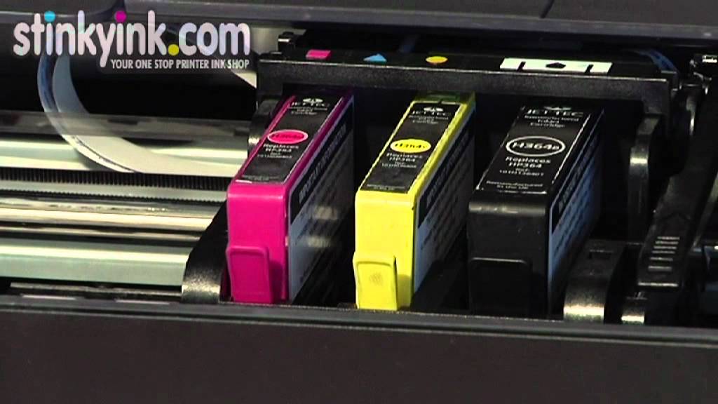 Installing the Stinkyink Compatible HP 364 Ink Cartridges - YouTube