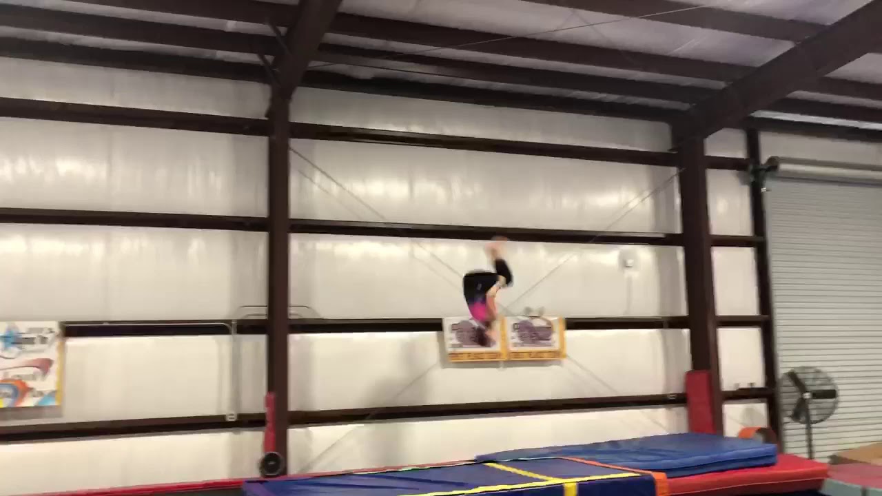 Practicing double back tuck - YouTube