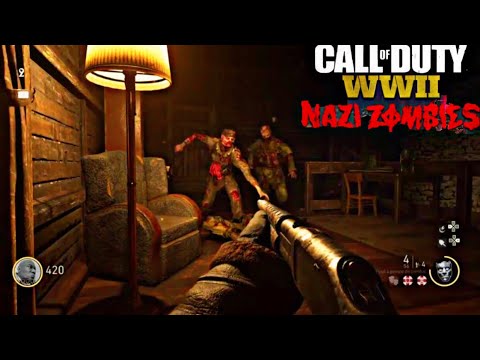CALL OF DUTY WWII EN MODE ZOMBIE SUR LA MAP (Groesten haus) - YouTube