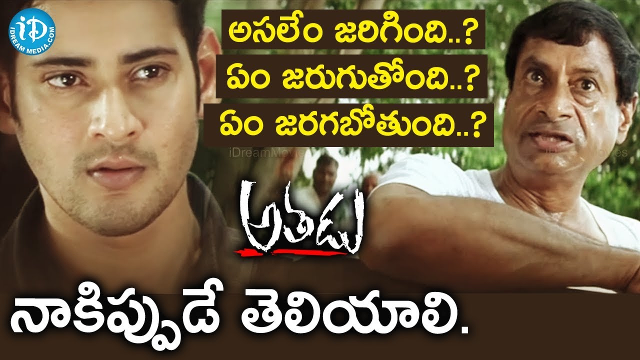Mahesh Babu - Sunil - MS Narayana Hilarious Comedy Scene Ever | Athadu ...