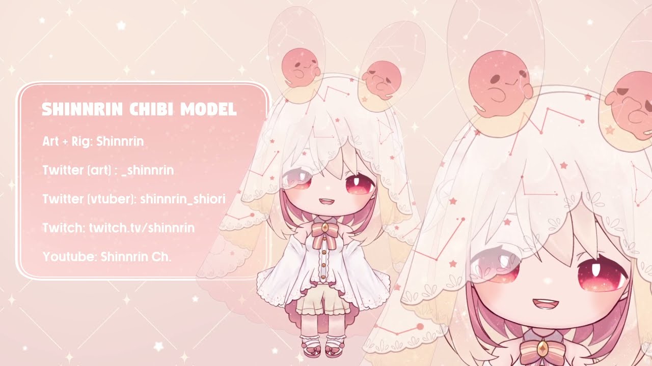 [Live2D Showcase] 👻🐇Shinnrin Chibi Model - YouTube