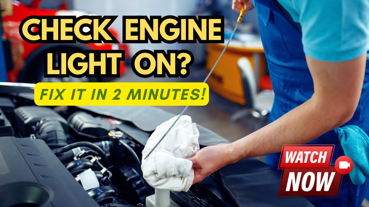 Check Engine Light On? Fix it in 2 minutes! - YouTube