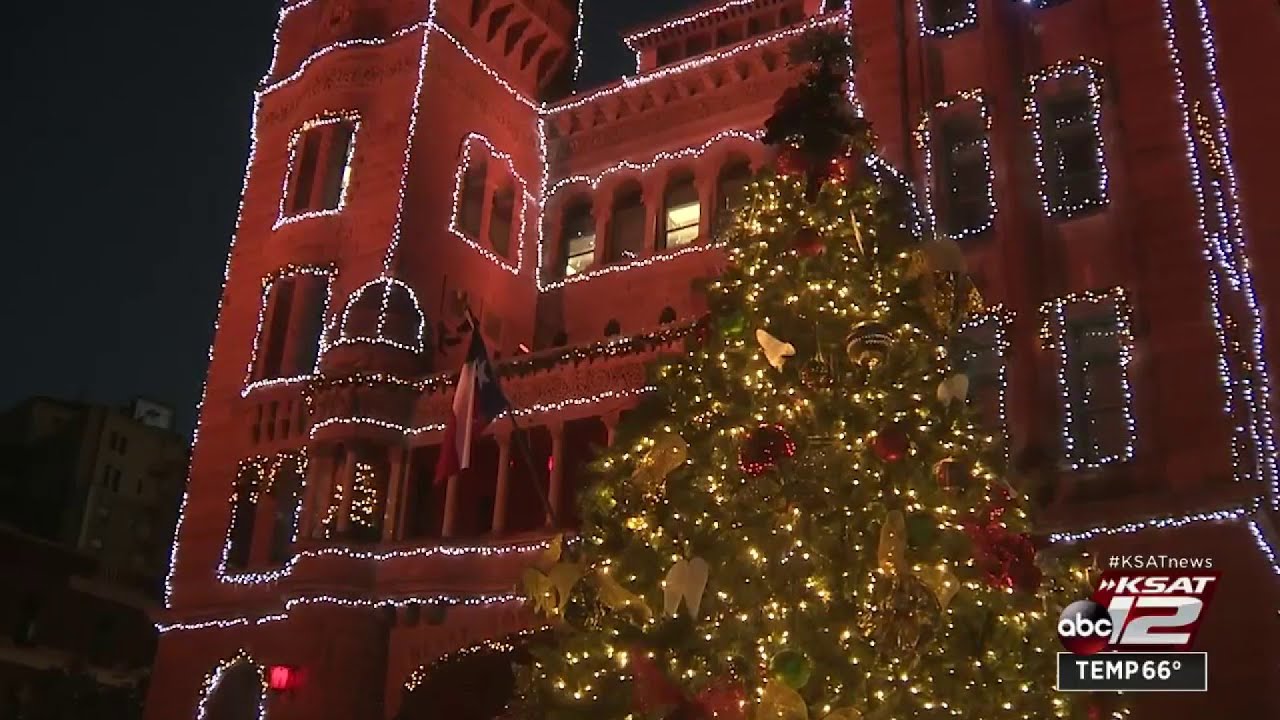 Tree lighting ceremony held at Bexar County Courthouse - YouTube