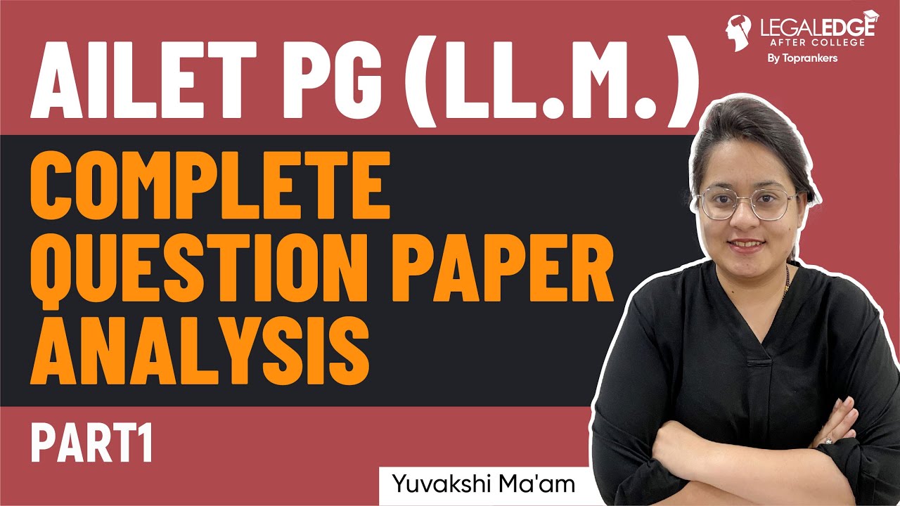 AILET Last Year Paper Analysis (Part1) | AILET PG Paper Pattern ...
