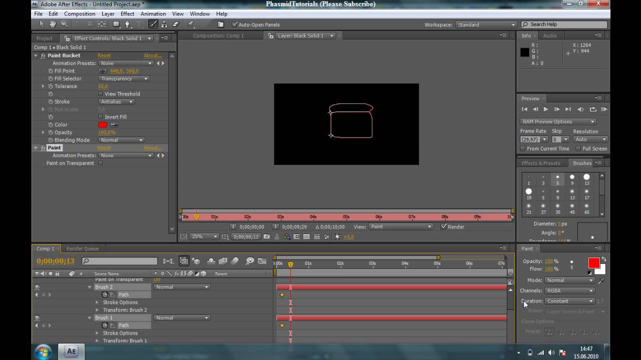After Effects Tutorial - How to make A cool Draw Effect using the ...