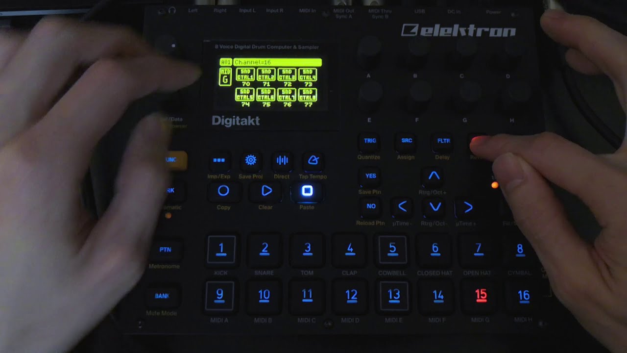 How to control a Looper on a Digitakt. - YouTube