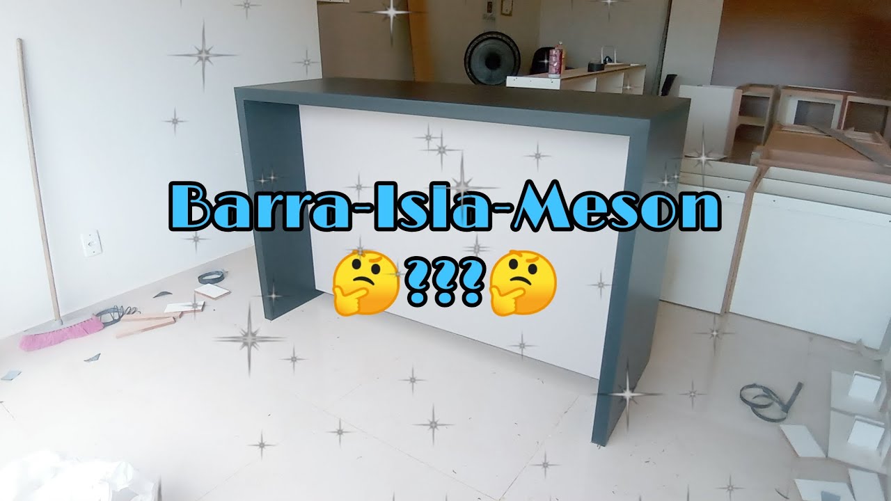 Como Hacer Una Barra Isla Meson De Cocina - YouTube