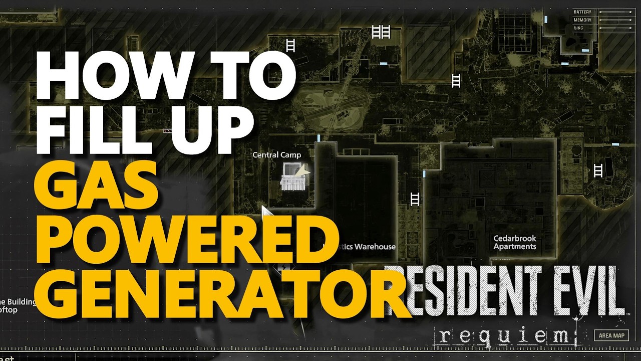 How to fill up Gas Powered Generator Resident Evil Requiem 9 - YouTube