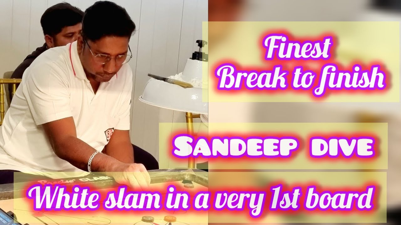 WHITE SLAM |PRE-Q| SANDEEP DIVE VS JAVED SAYED AT DHARAVI CARROM ...