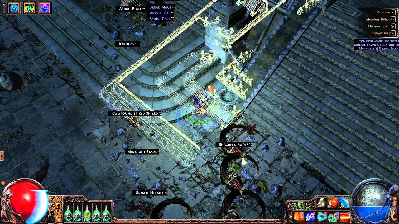Path of exile - Promenade boss - YouTube