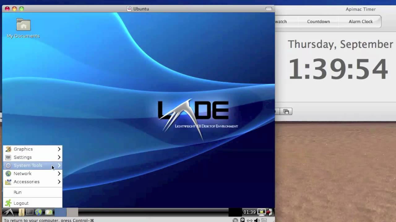 From shell to LXDE in 3 seconds - YouTube