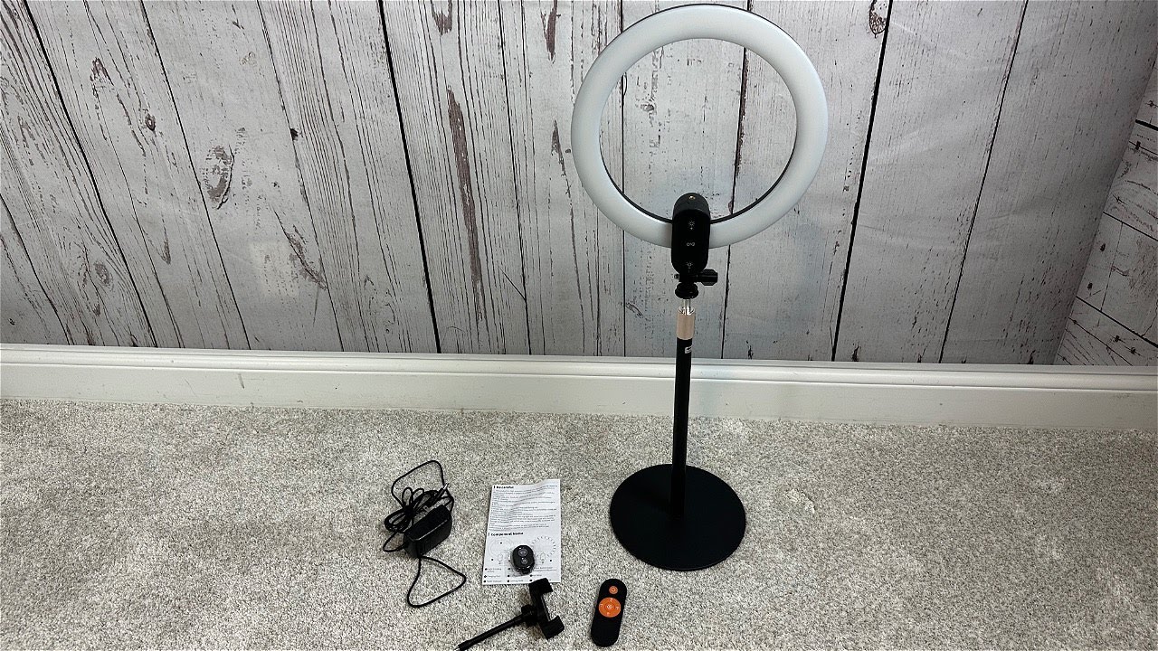 Review - QEUOOIY 12 inch Ring Light with 30 inch Adjustable Stand - YouTube